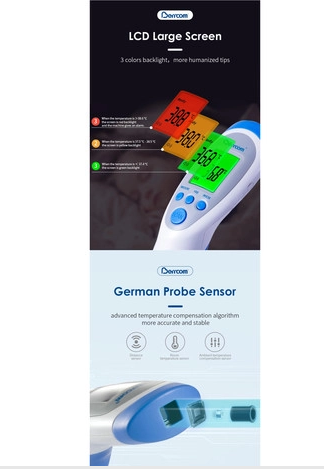 Berrcom Non-Contact Infrared Digital Thermometer – Lucky Store Aruba